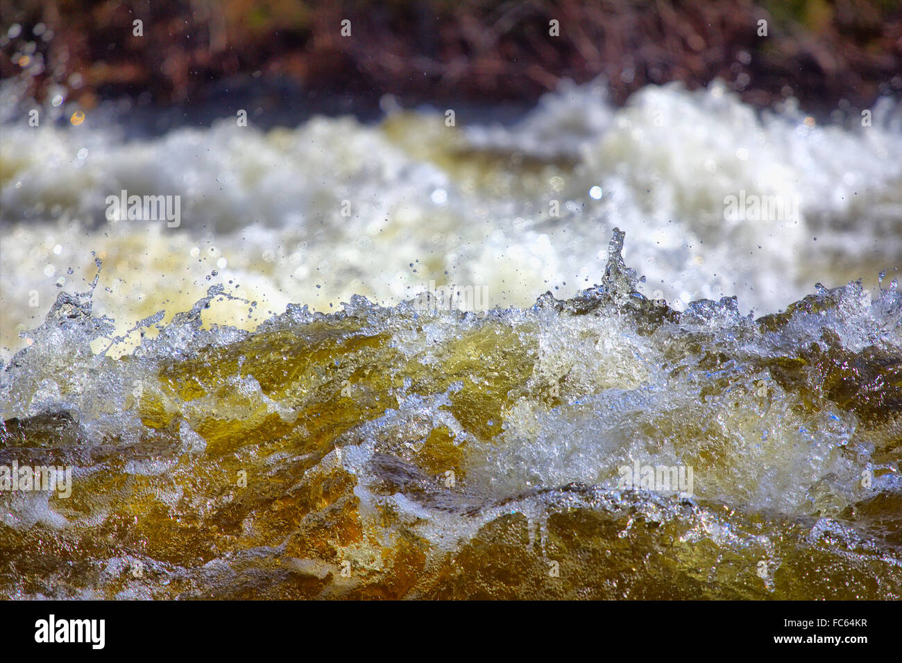 closeup of rapid waters of river strong Stock Photo - Alamy