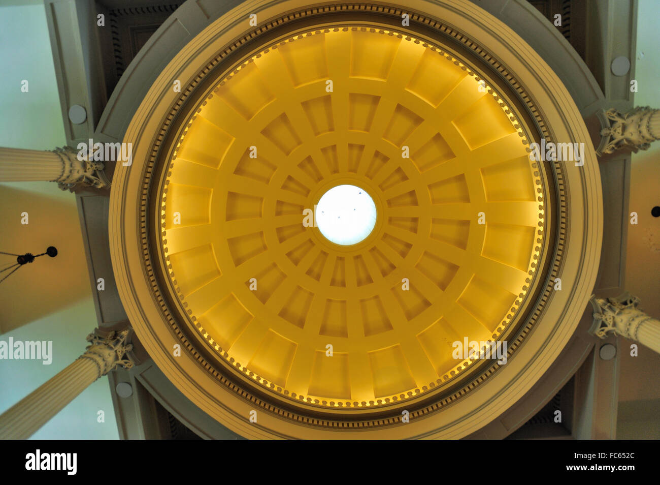 The interior of the Old State Capitol Building dome in Springfield ...