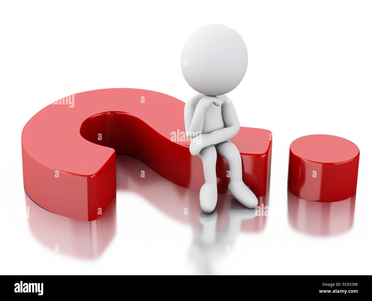 3d red question mark graphics hi-res stock photography and images - Alamy