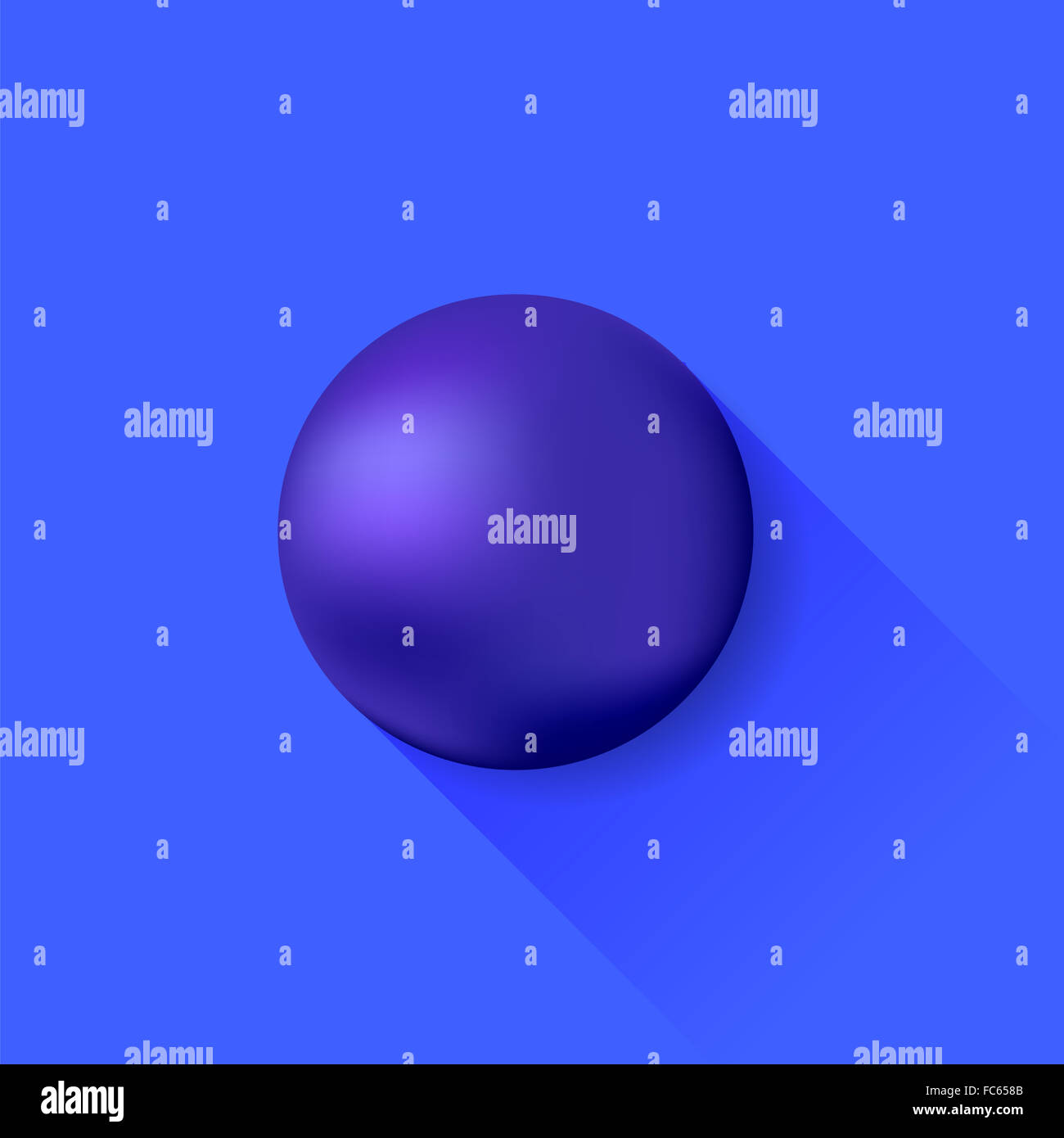 Blue glossy ball hi-res stock photography and images - Alamy