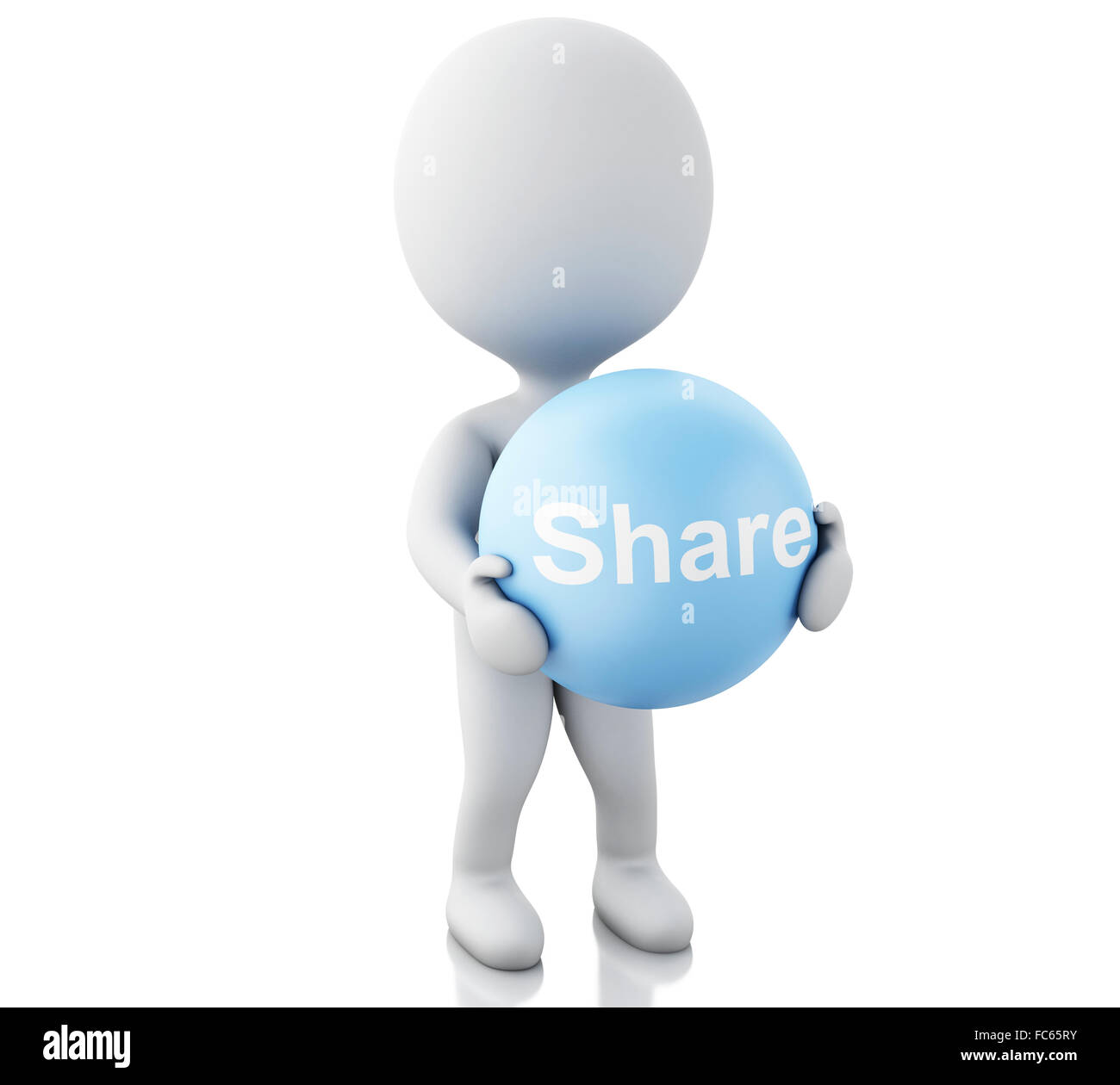 3d White people with share symbol Stock Photo - Alamy
