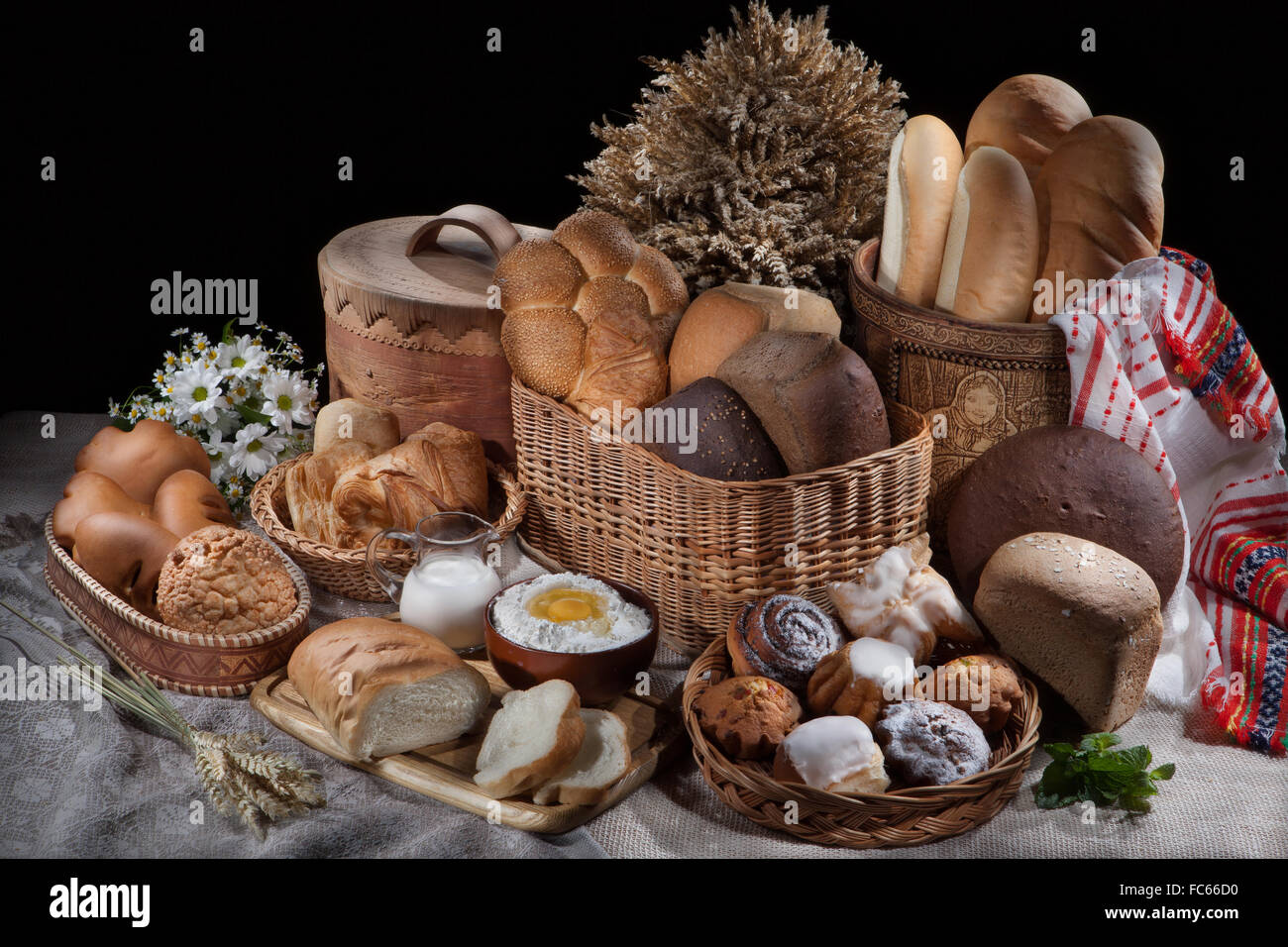 Bread And Pastry Stock Photo - Alamy