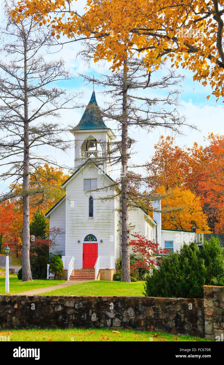 Church fall autumn shenandoah valley virginia hi-res stock photography ...