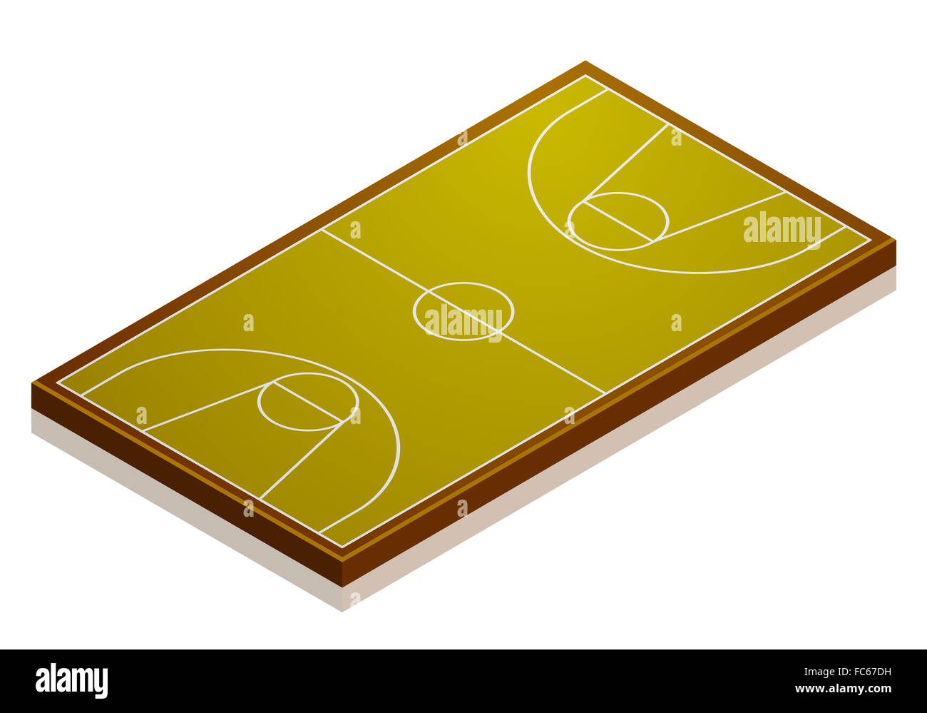 Basketball court floor plan hi-res stock photography and images - Alamy