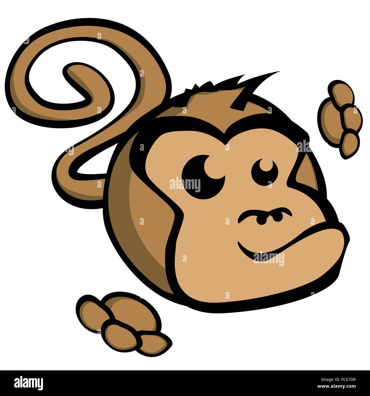 Cartoon monkey hi-res stock photography and images - Alamy