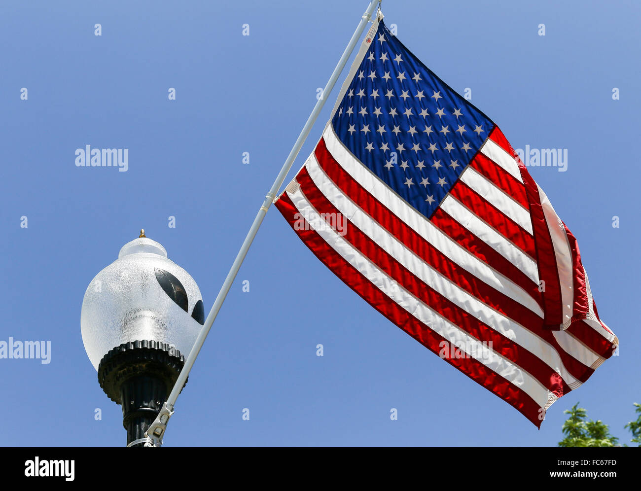 Alien in America Stock Photo - Alamy