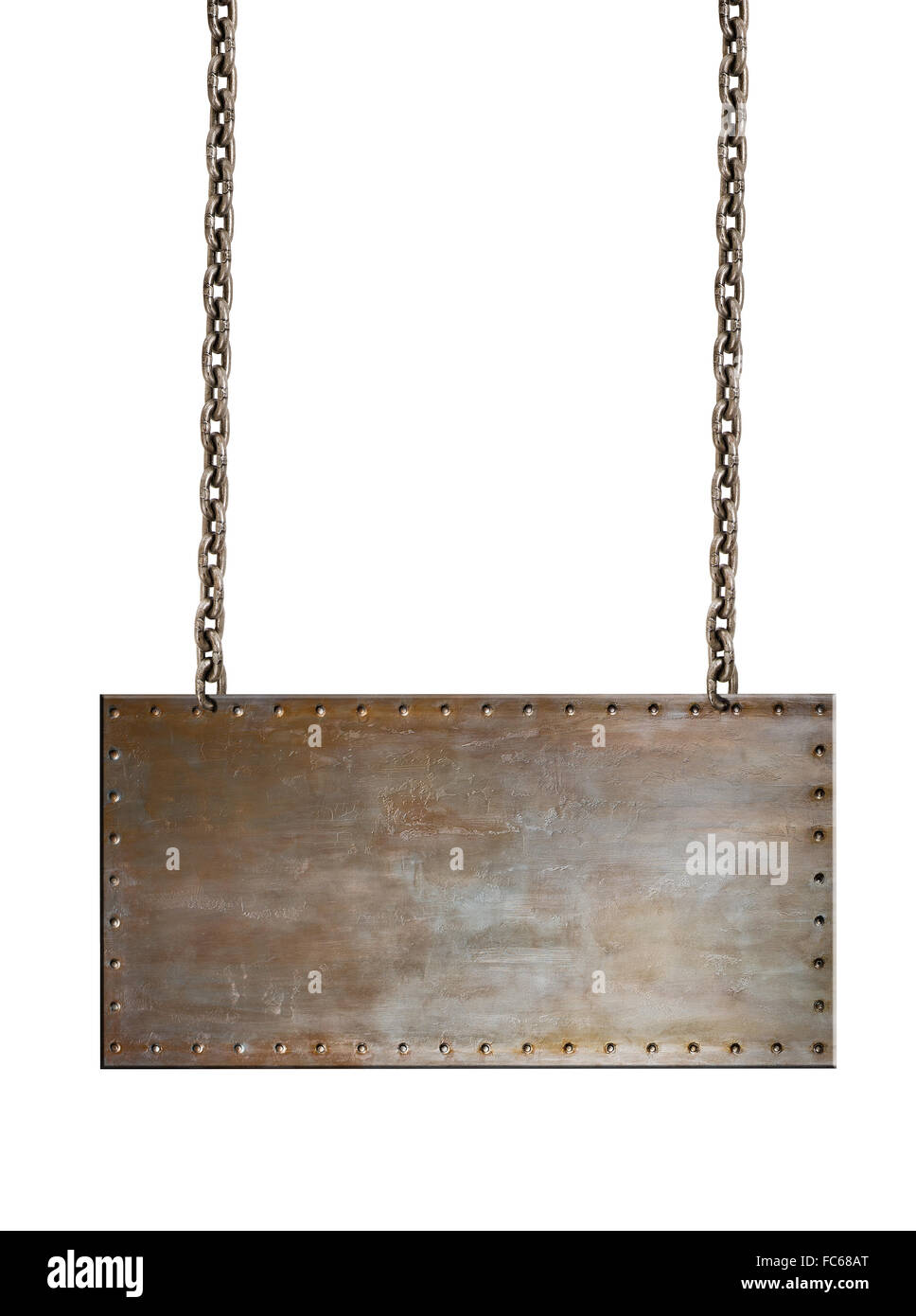 Rusty metal sign on Cut Out Stock Images & Pictures - Alamy