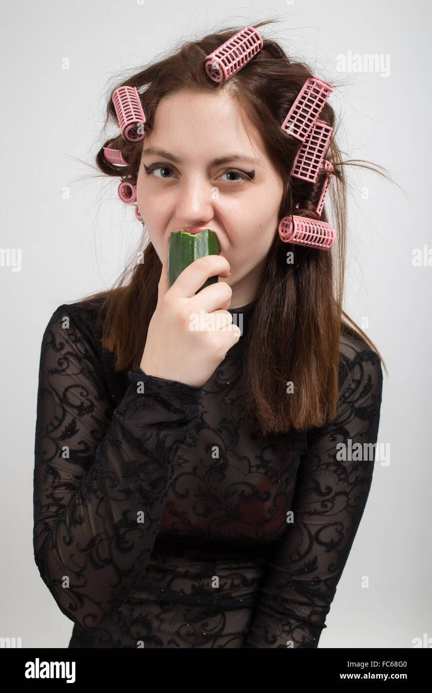 Sad person eating foods hi-res stock photography and images - Alamy
