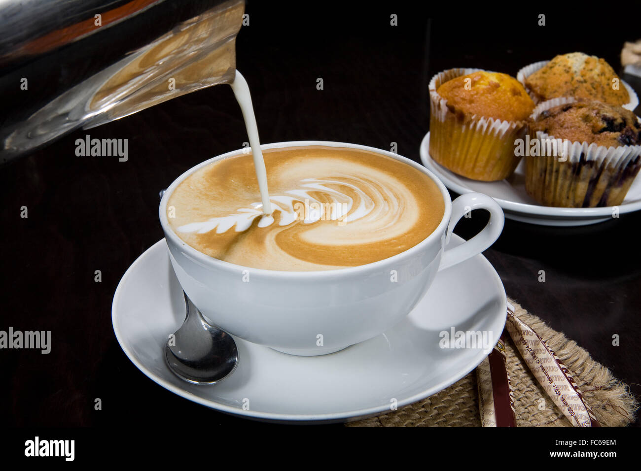 Pouring coffee design hi-res stock photography and images - Alamy