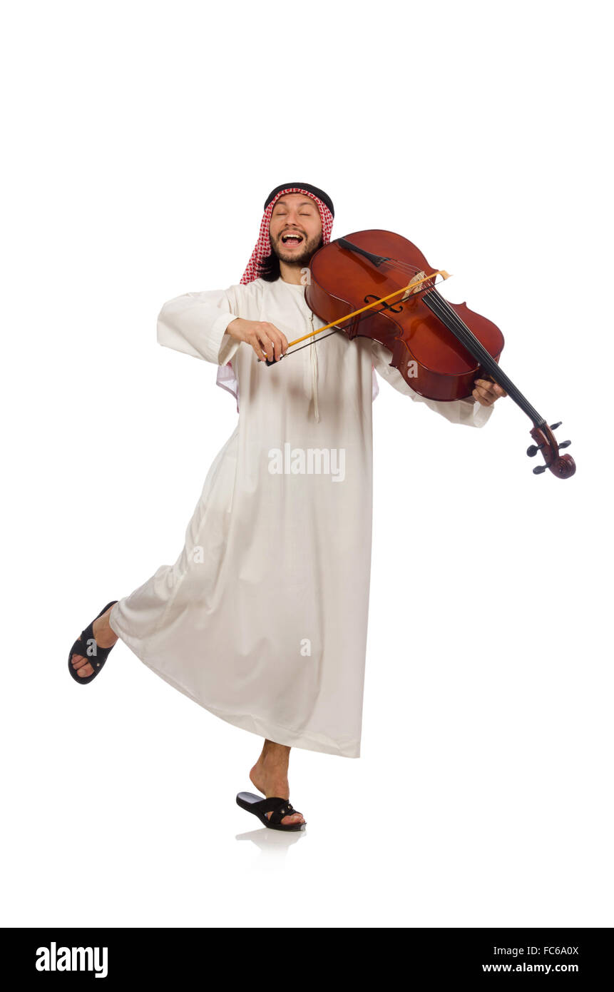 Arab man playing musical instrument Stock Photo - Alamy