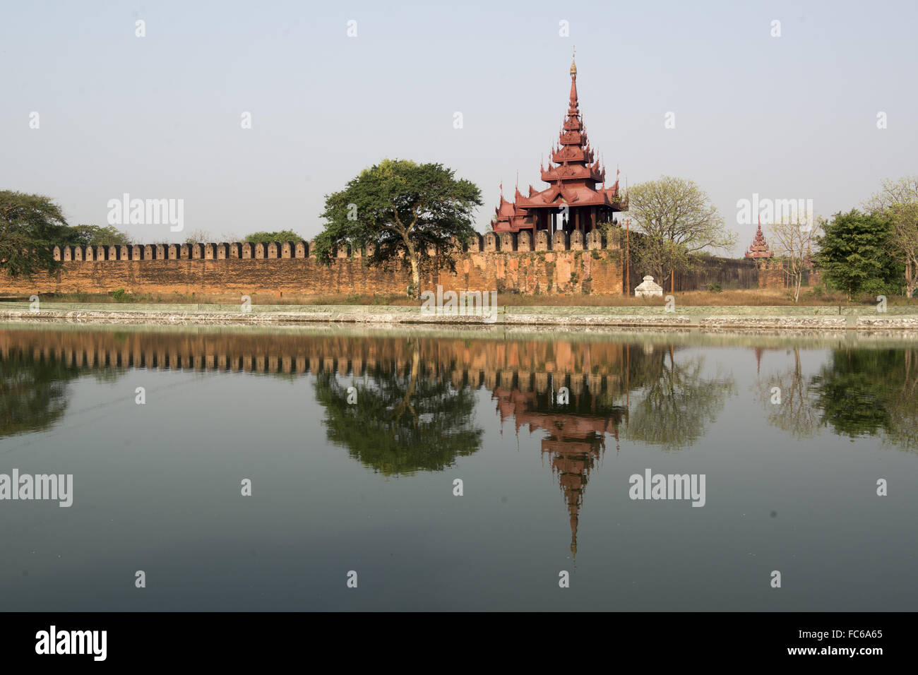 ASIA MYANMAR MANDALAY FORTRESS WALL Stock Photo - Alamy