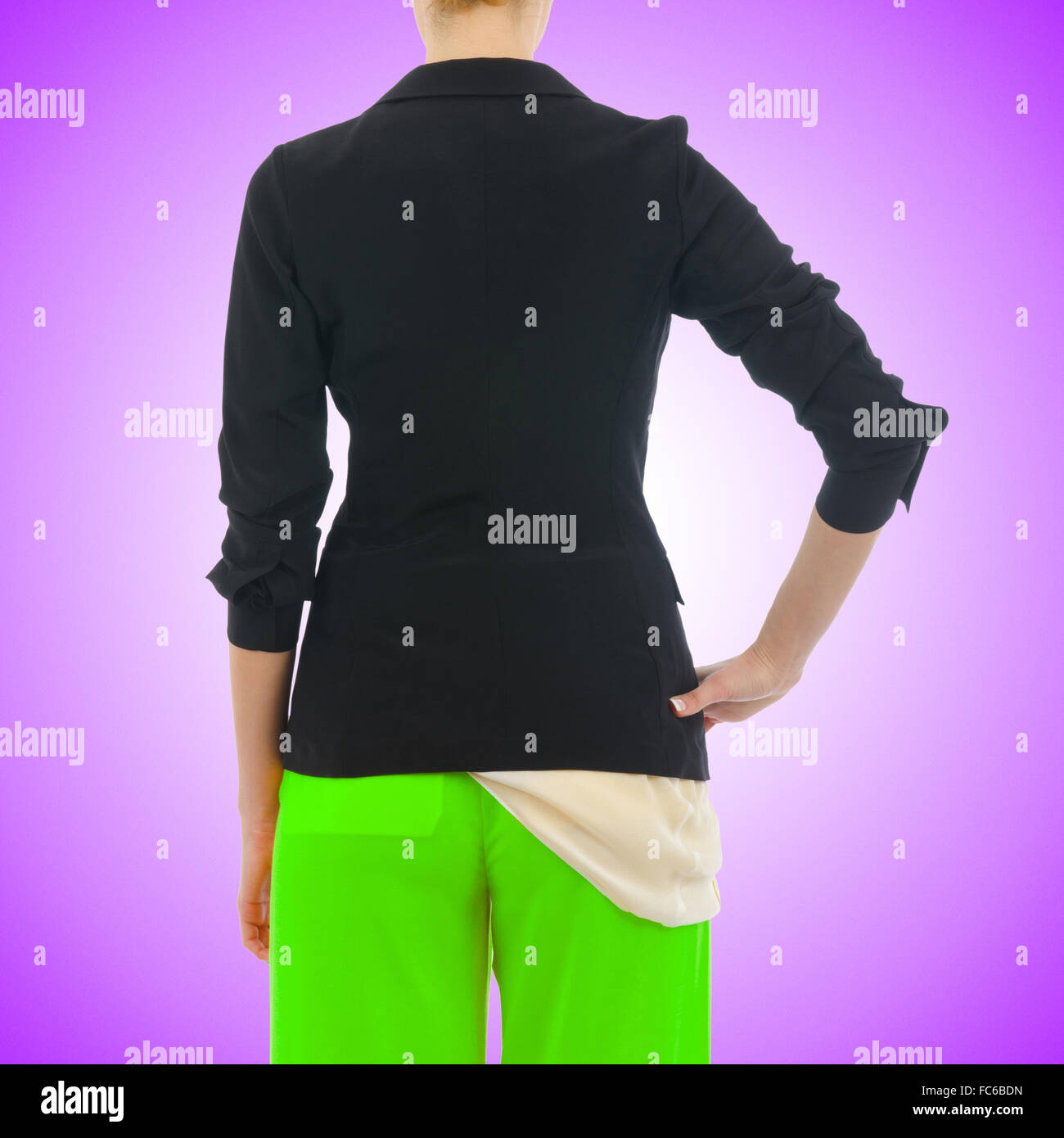 Stylish jacket isolated on model Stock Photo - Alamy