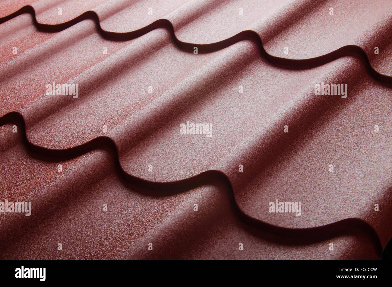 Close up of metal roof tile Stock Photo - Alamy
