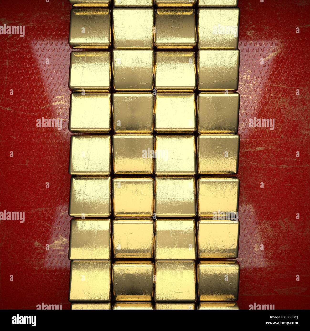 golden background painted in red Stock Photo - Alamy