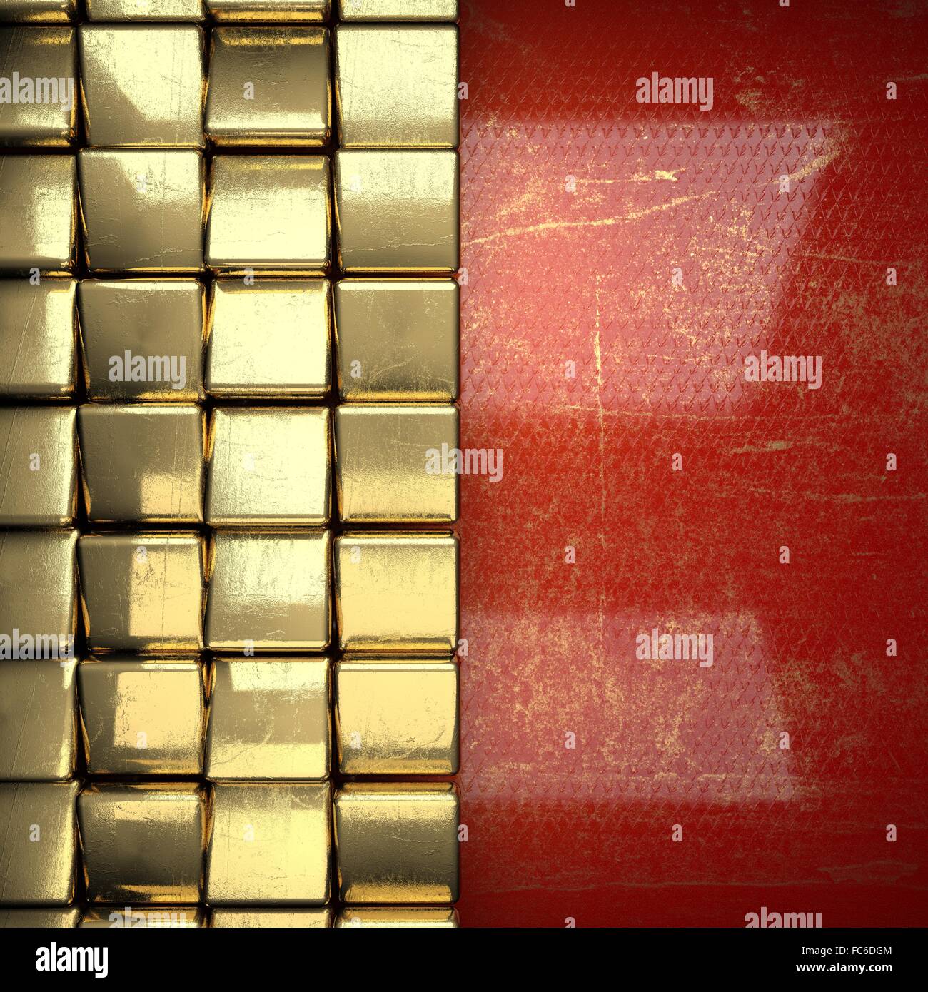 golden background painted in red Stock Photo - Alamy