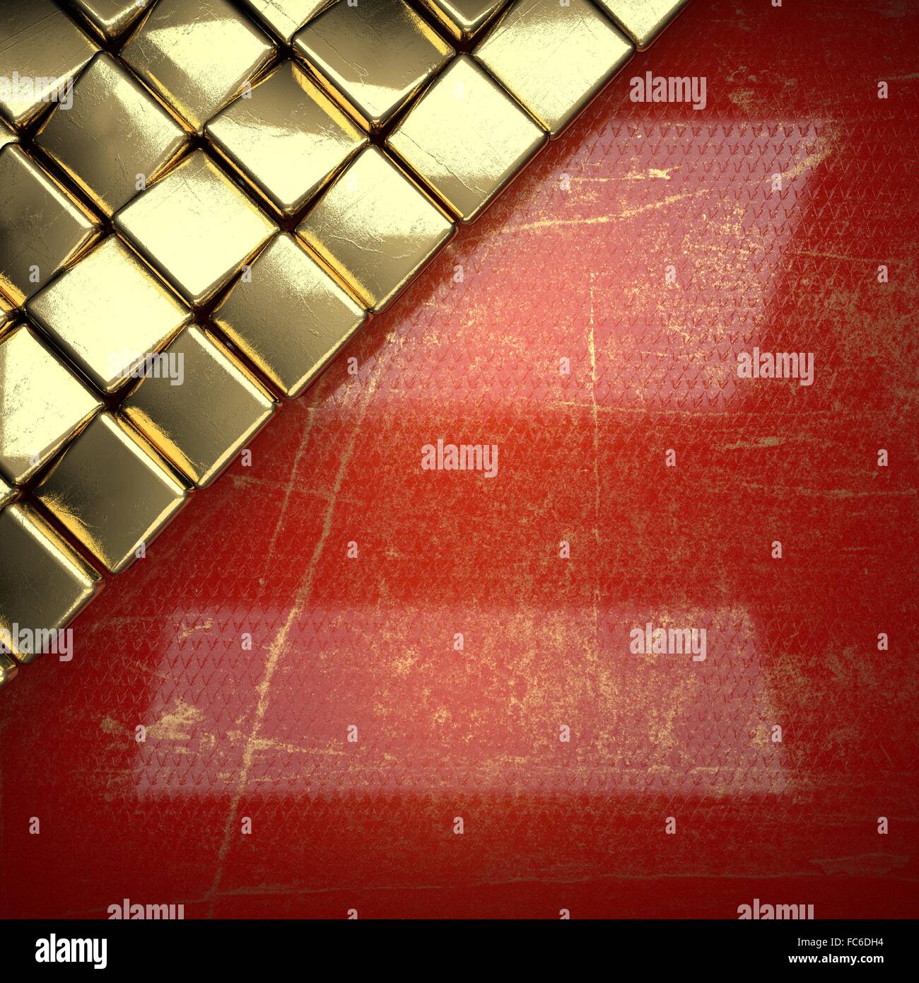 golden background painted in red Stock Photo - Alamy