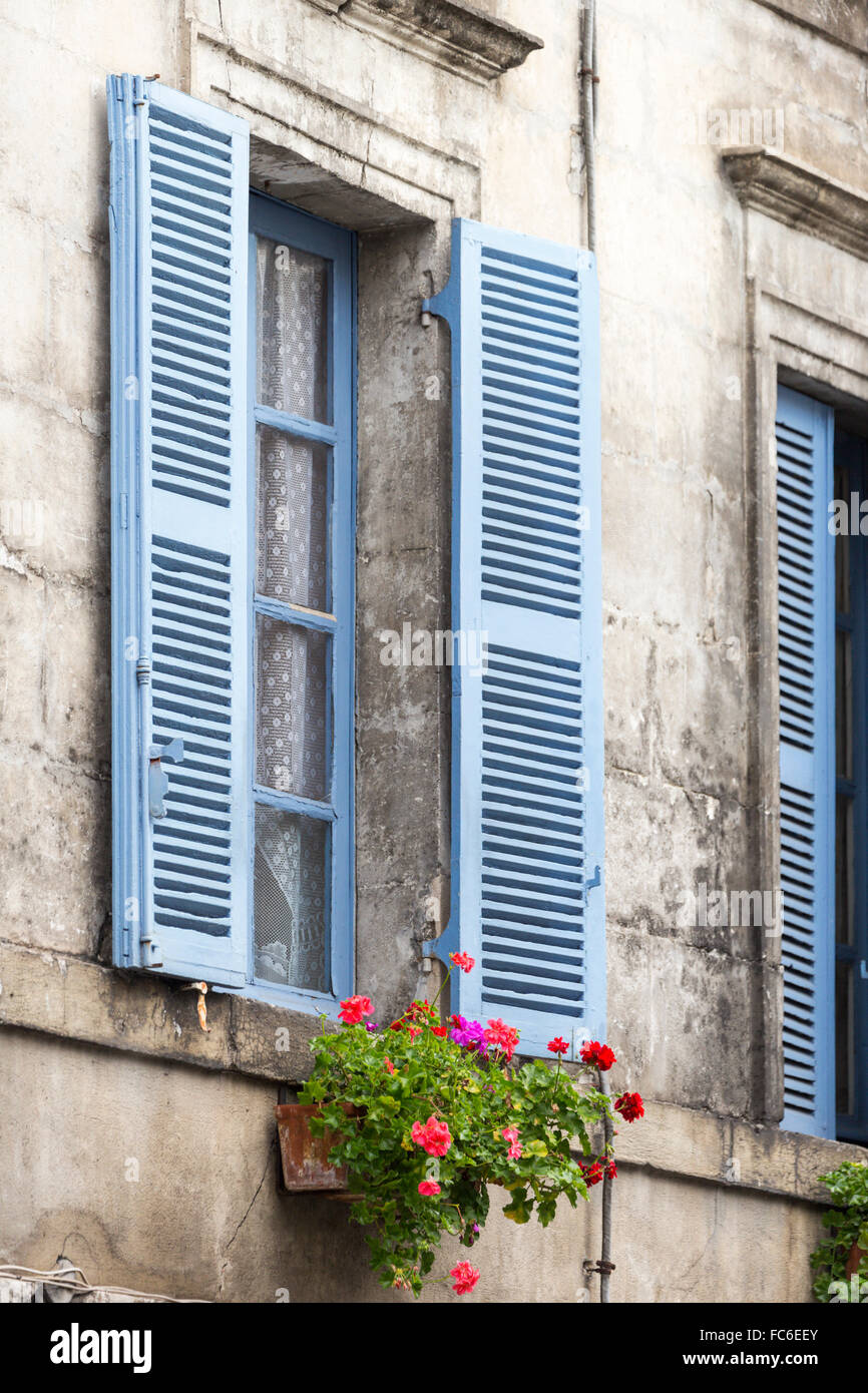 Window Box France Shutters Stock Photos & Window Box France Shutters ...
