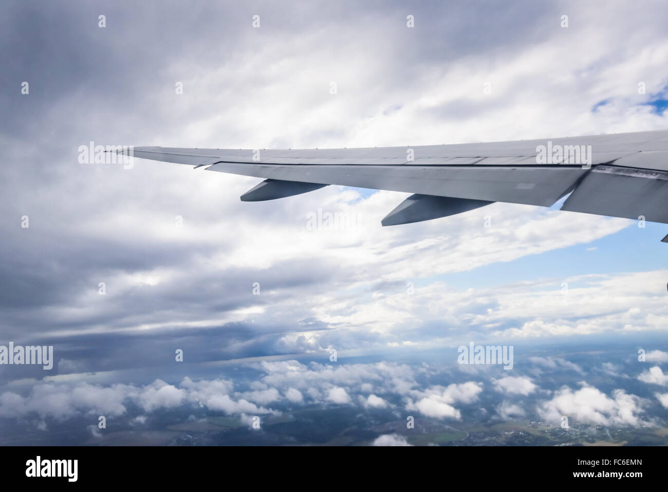 view flight plane window Stock Photo - Alamy