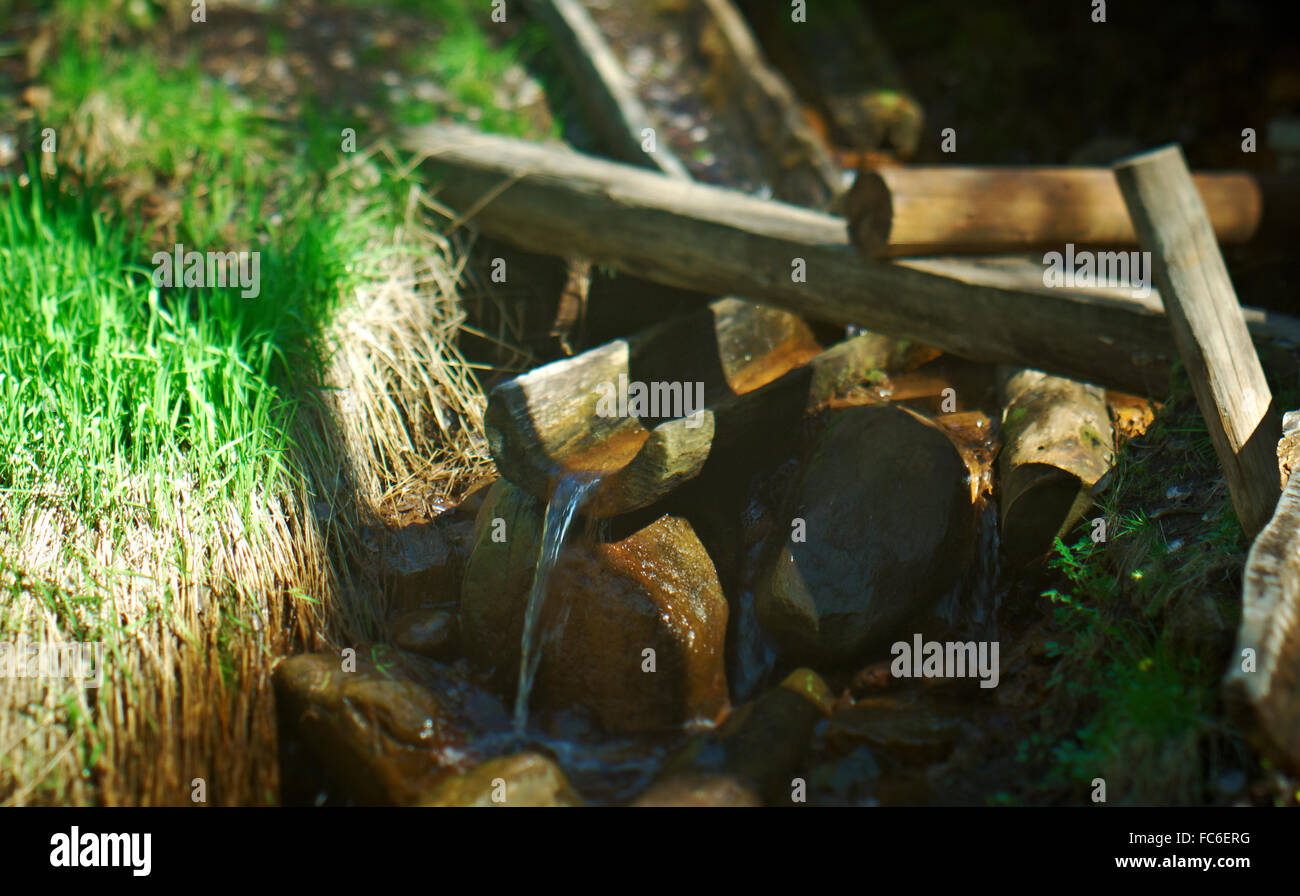 Natural source of mineral curative water Stock Photo - Alamy