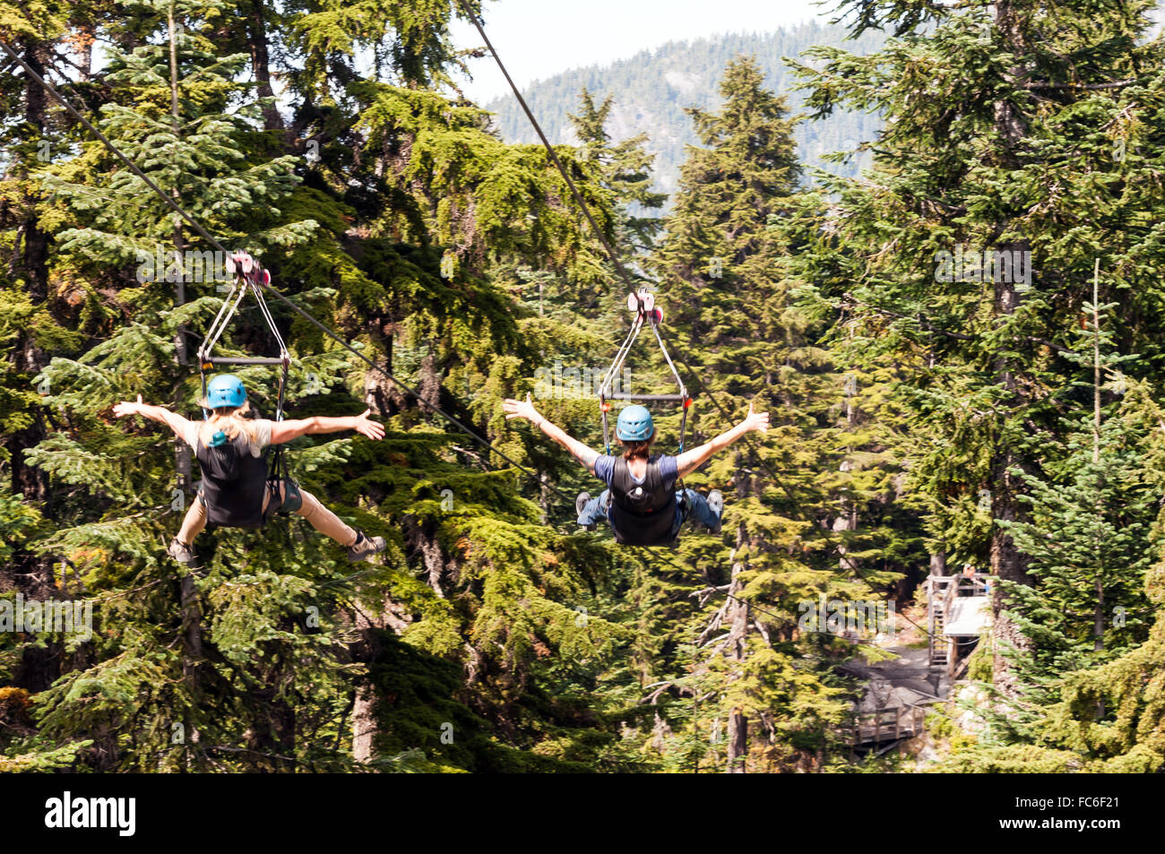 Zip lining hi-res stock photography and images - Alamy
