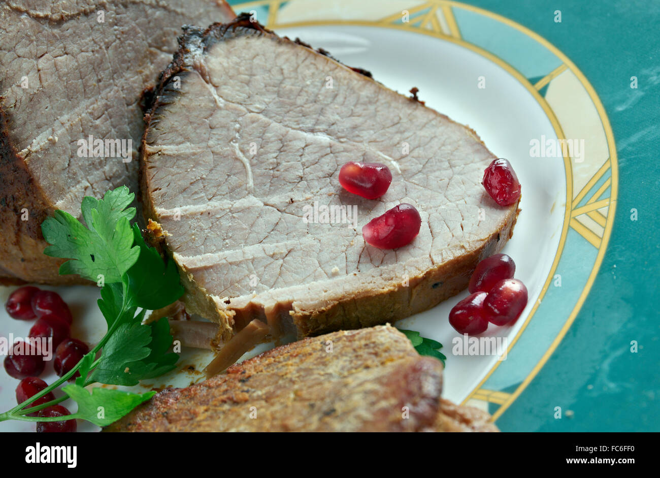 Roast Scotch Fillet Stock Photo - Alamy