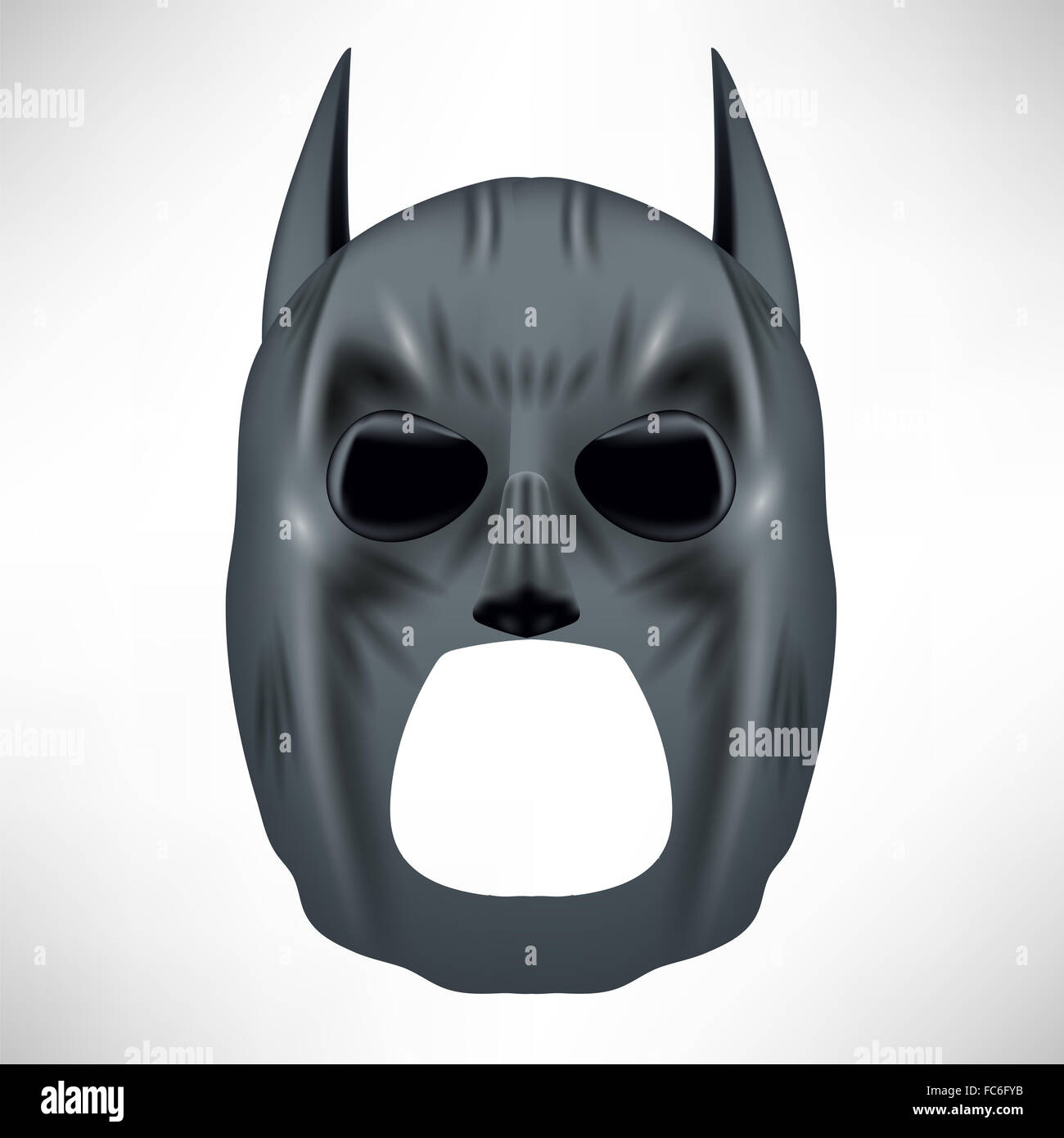 Superhero Grey Mask Stock Photo - Alamy
