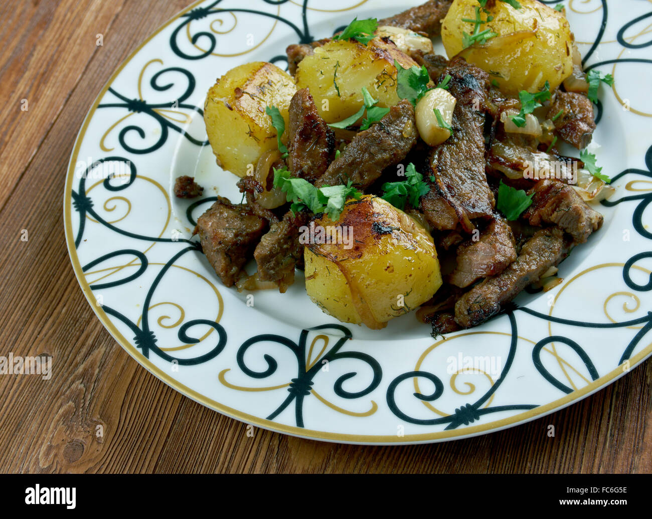 Kazan Kabob Qozon Kabob Kazan Kebab High Resolution Stock Photography ...