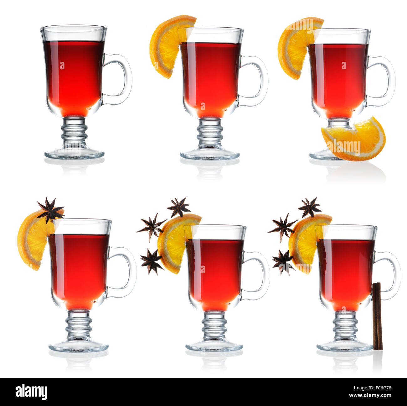 Mulled wine set cinnamon Cut Out Stock Images & Pictures - Alamy