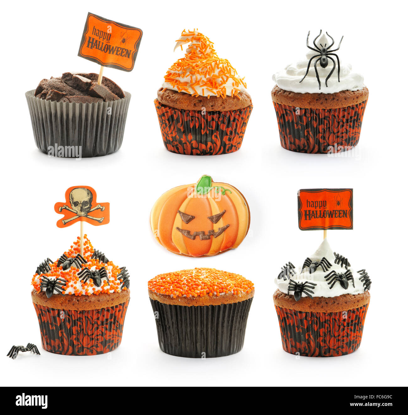 Halloween cakes set Stock Photo - Alamy
