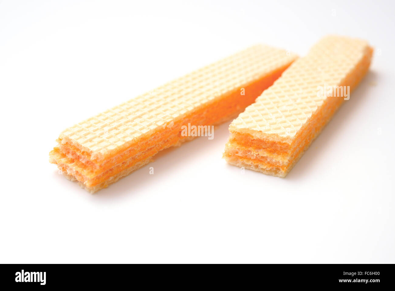 two pieces of wafer Stock Photo - Alamy