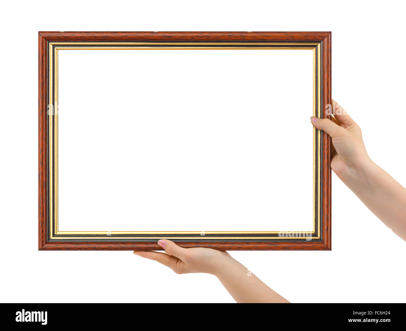 Woman hands in shape Cut Out Stock Images & Pictures - Alamy