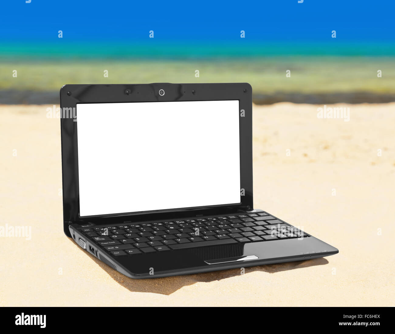 Notebook on beach Stock Photo - Alamy