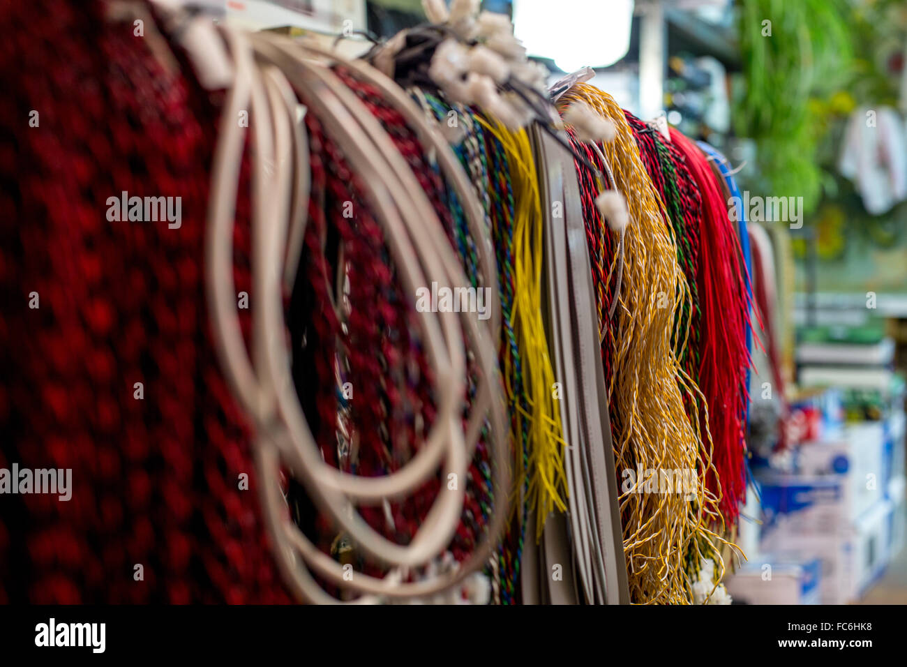 Computer equipment. Colorful cables and wires Stock Photo - Alamy
