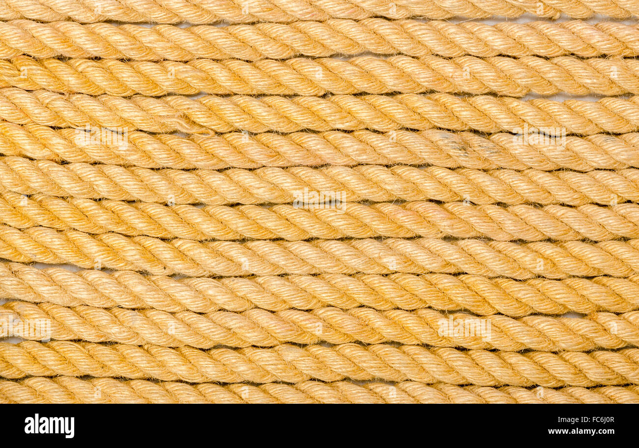 Close up of rope arranged as background Stock Photo - Alamy