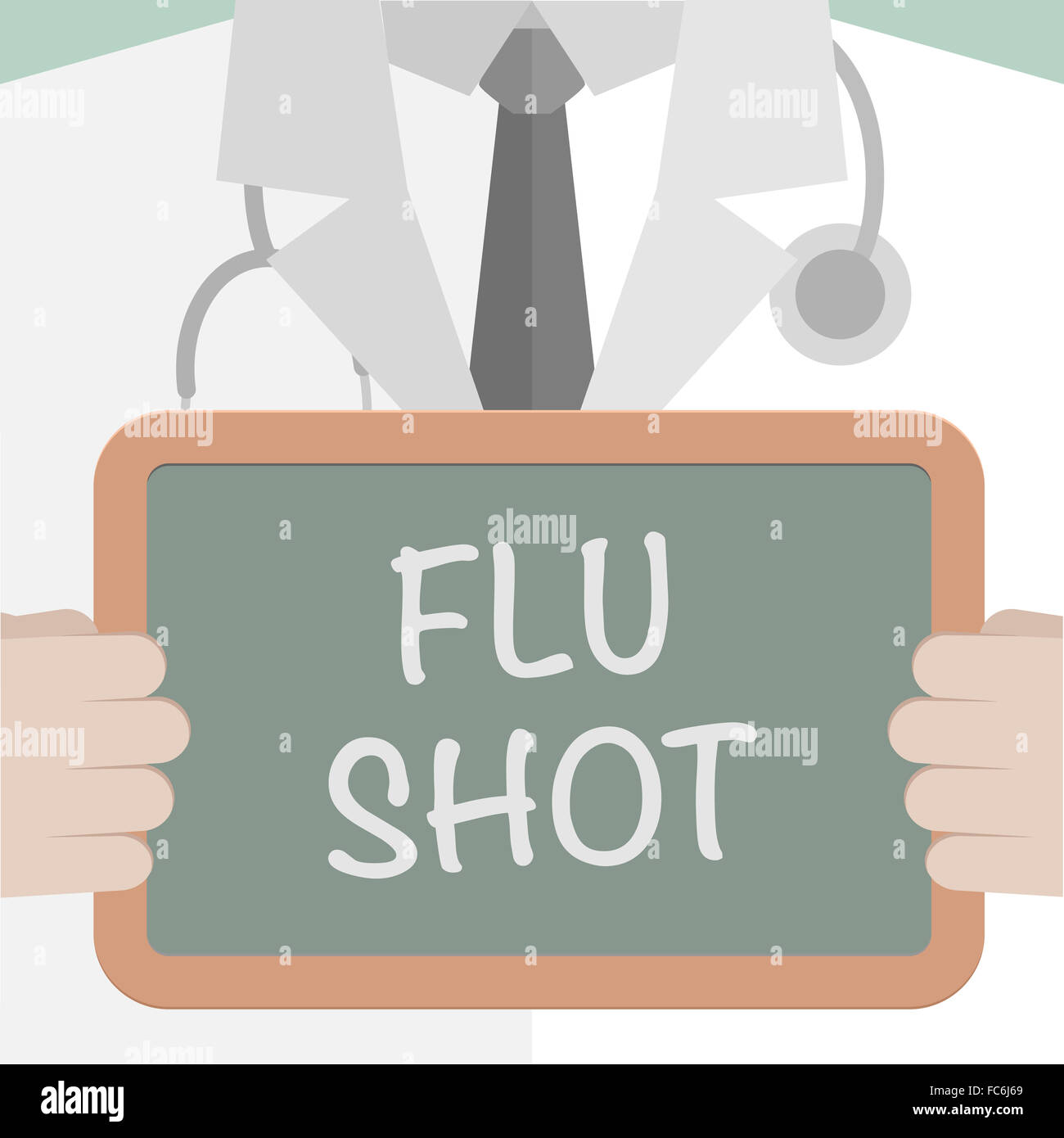 Medical Board Flu Shot Stock Photo - Alamy