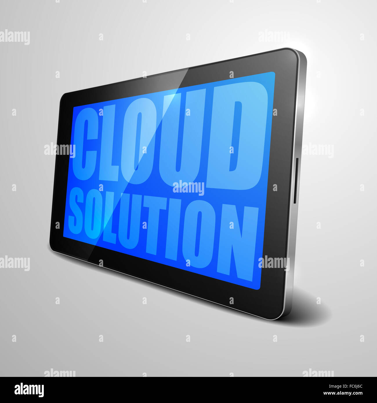 tablet Cloud Solution Stock Photo - Alamy