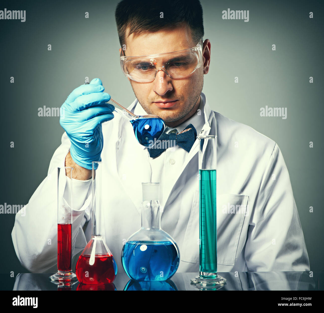 Scientist at laboratory Stock Photo - Alamy