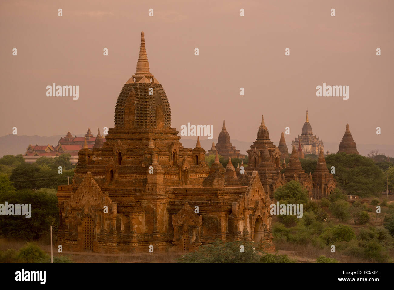 ASIA MYANMAR BAGAN TEMPLE PAGODA LANDSCAPE Stock Photo - Alamy
