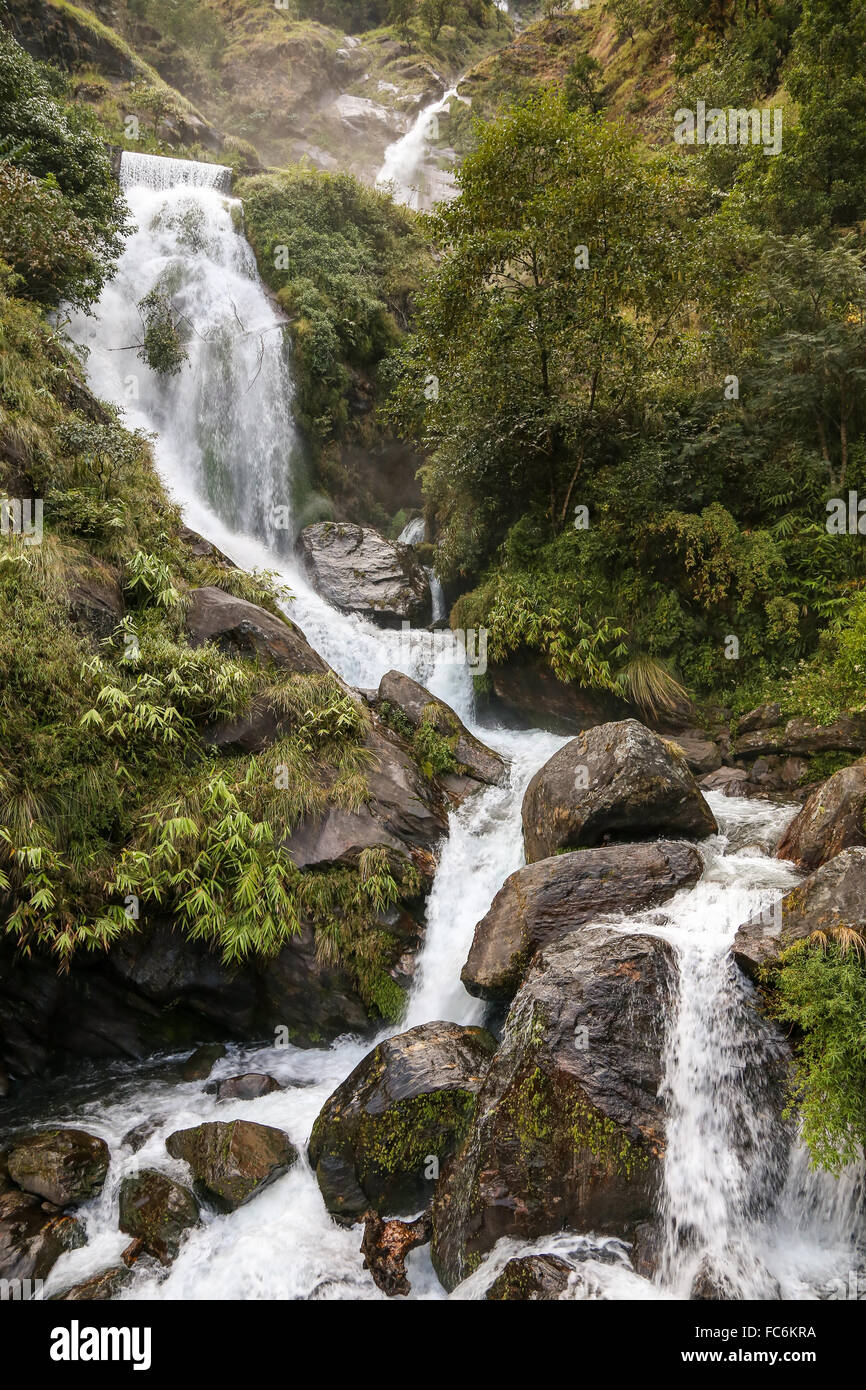 Waterfall in Himalayas Stock Photo - Alamy