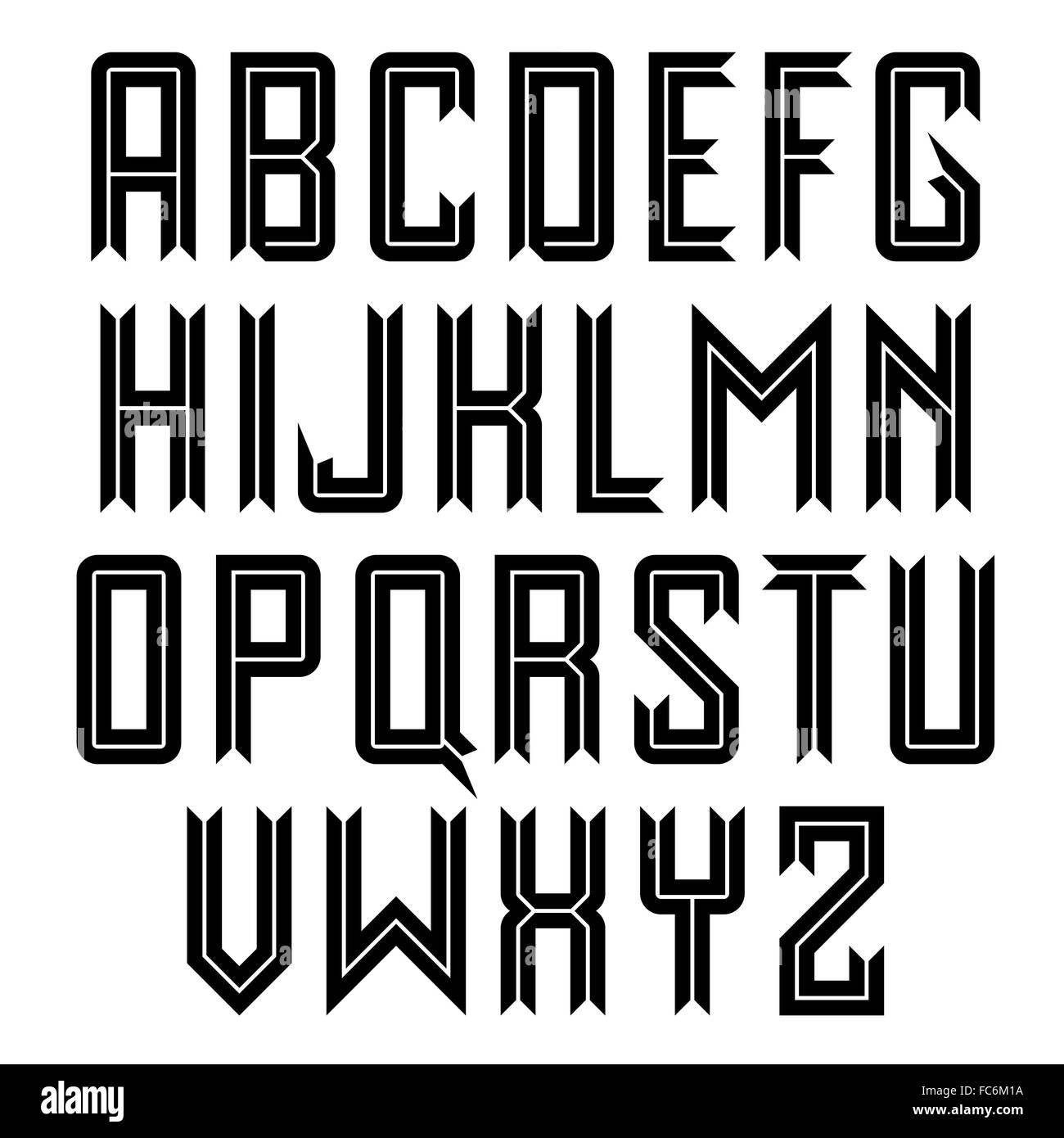 Retro font hi-res stock photography and images - Alamy