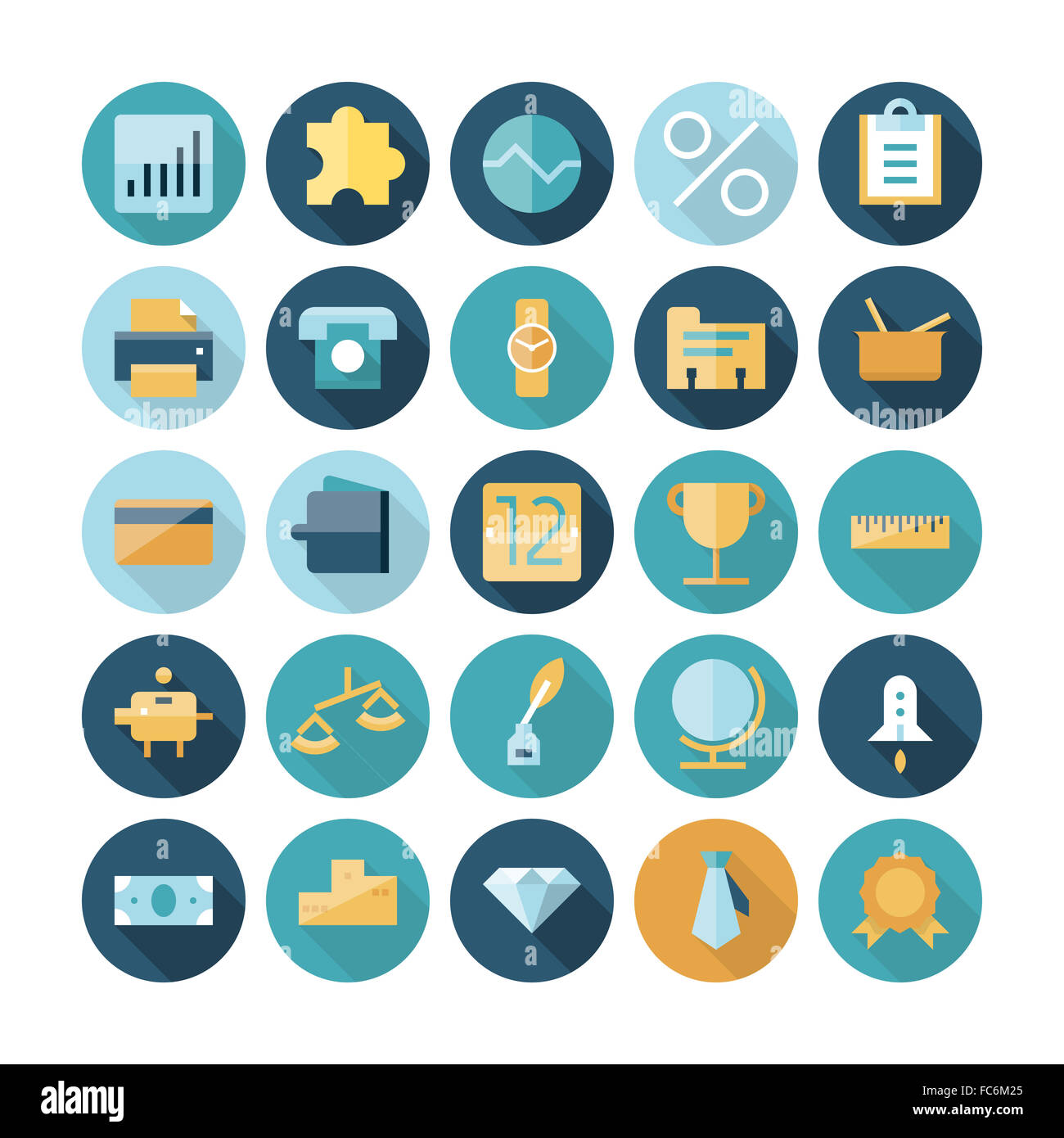 Start up flat icons Cut Out Stock Images & Pictures - Alamy