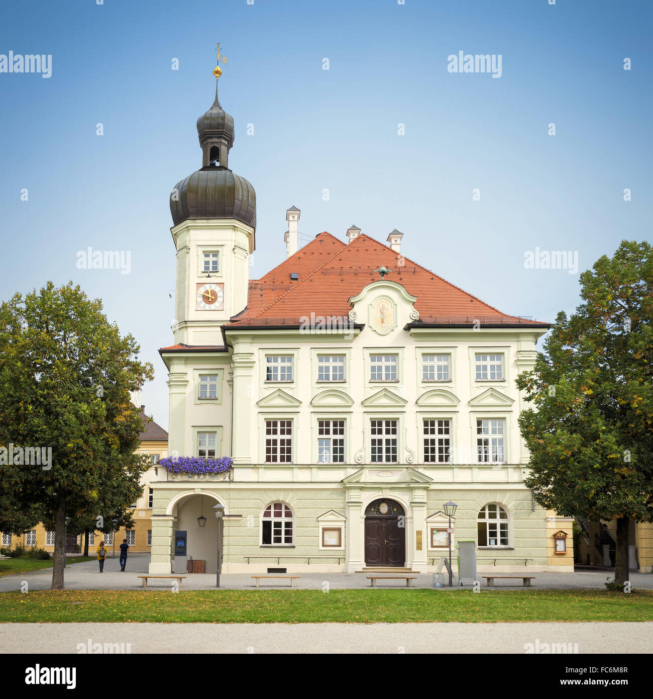 town hall Altoetting Stock Photo - Alamy