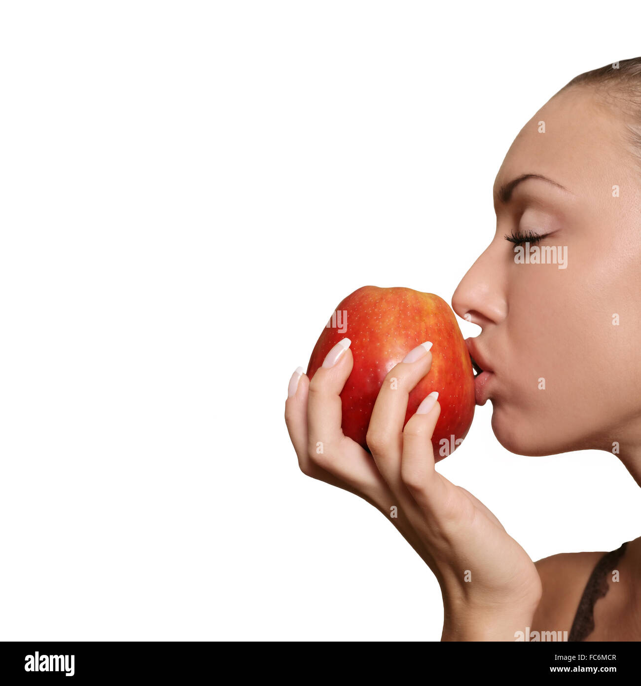 Apple kiss hi-res stock photography and images - Alamy