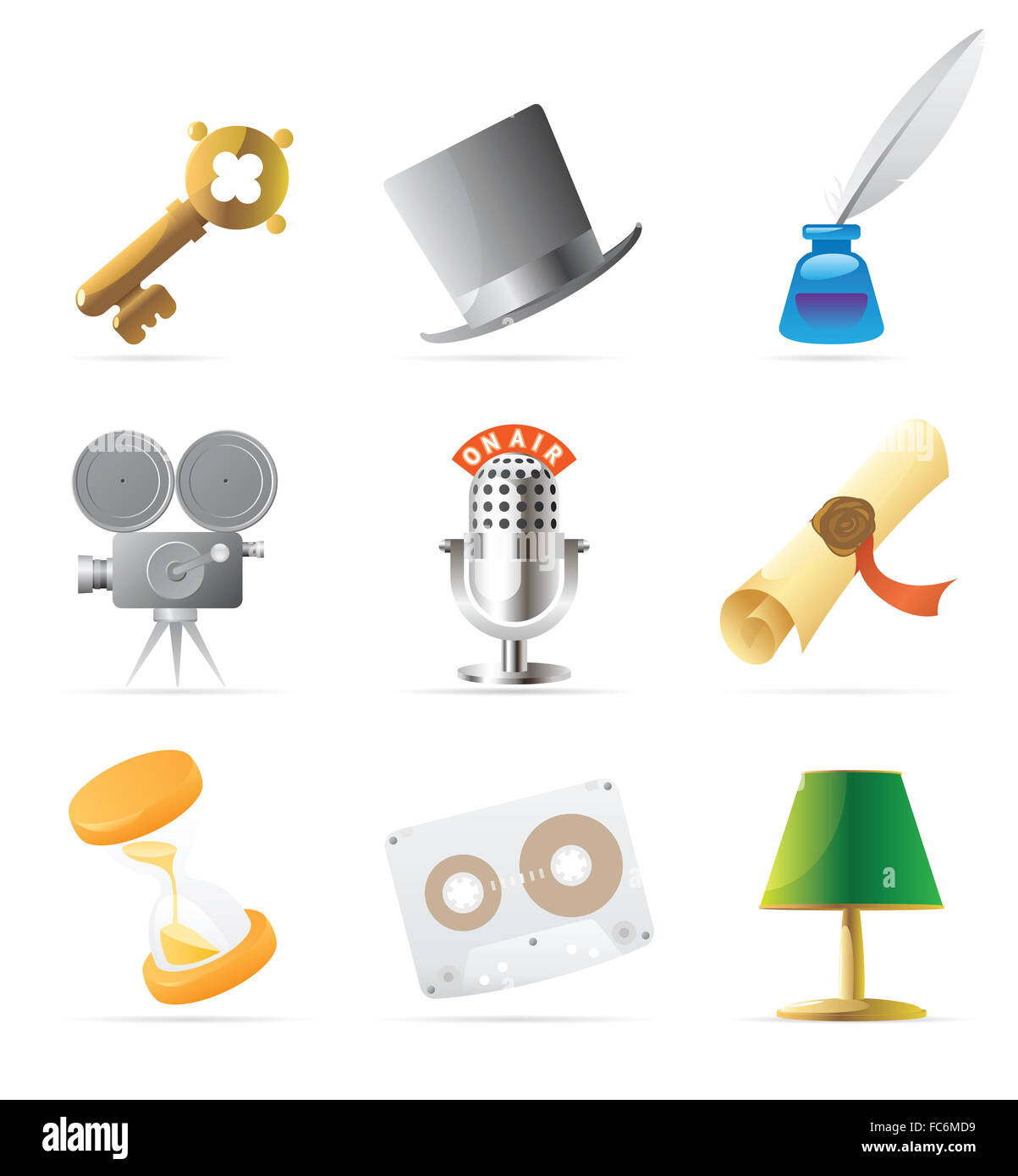 Web icons retro hi-res stock photography and images - Alamy