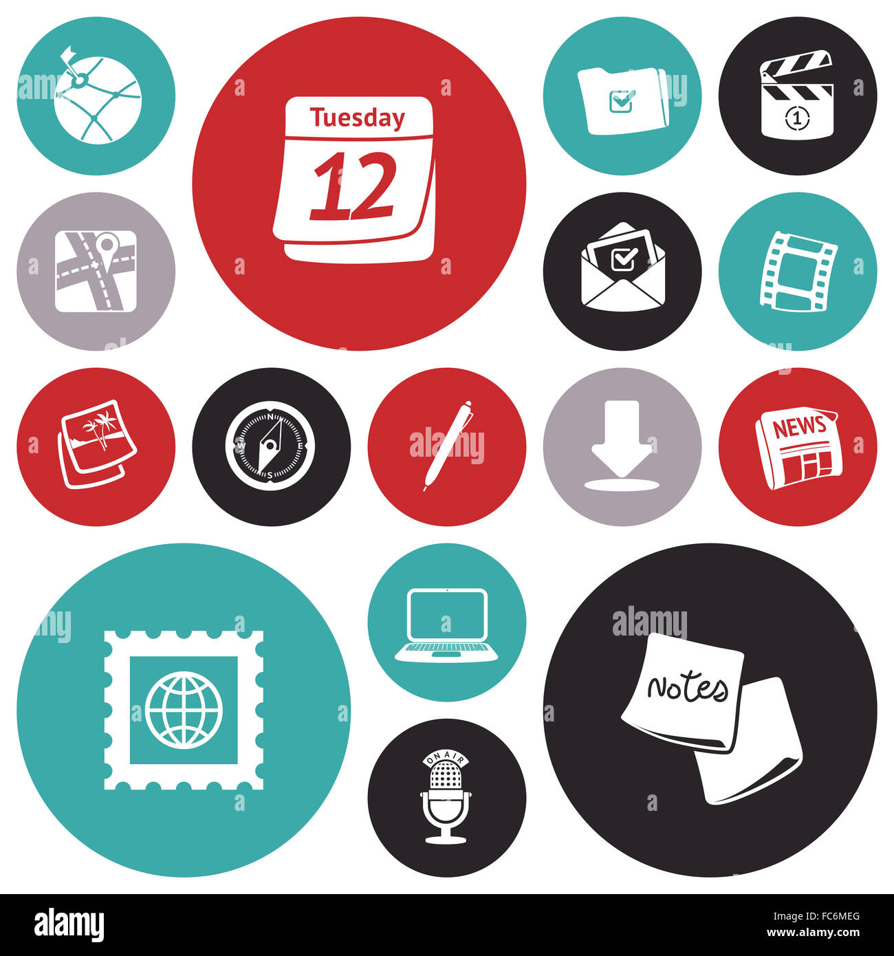 Flat user interface design hi-res stock photography and images - Alamy