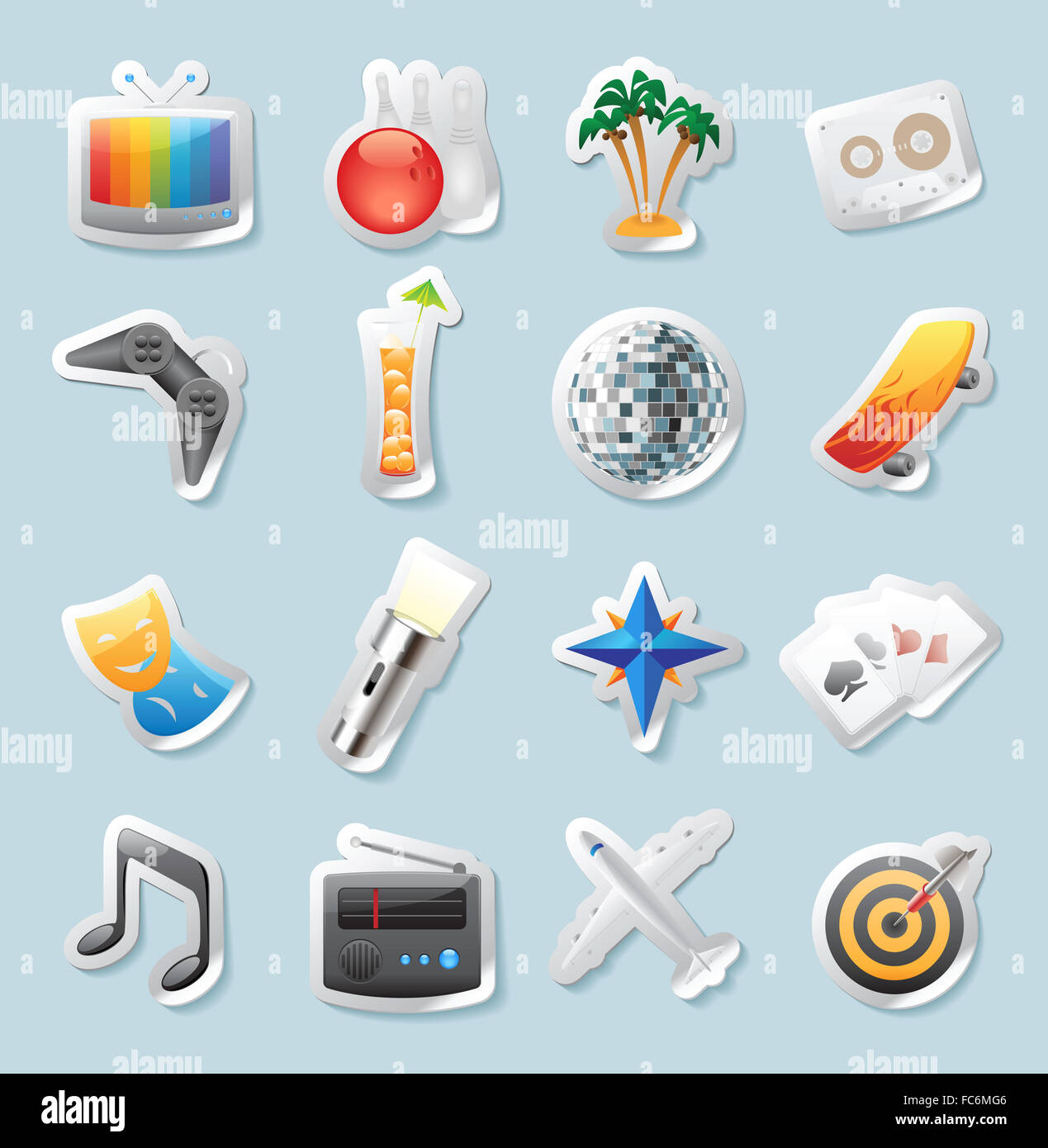 Tv Sticker High Resolution Stock Photography and Images - Alamy