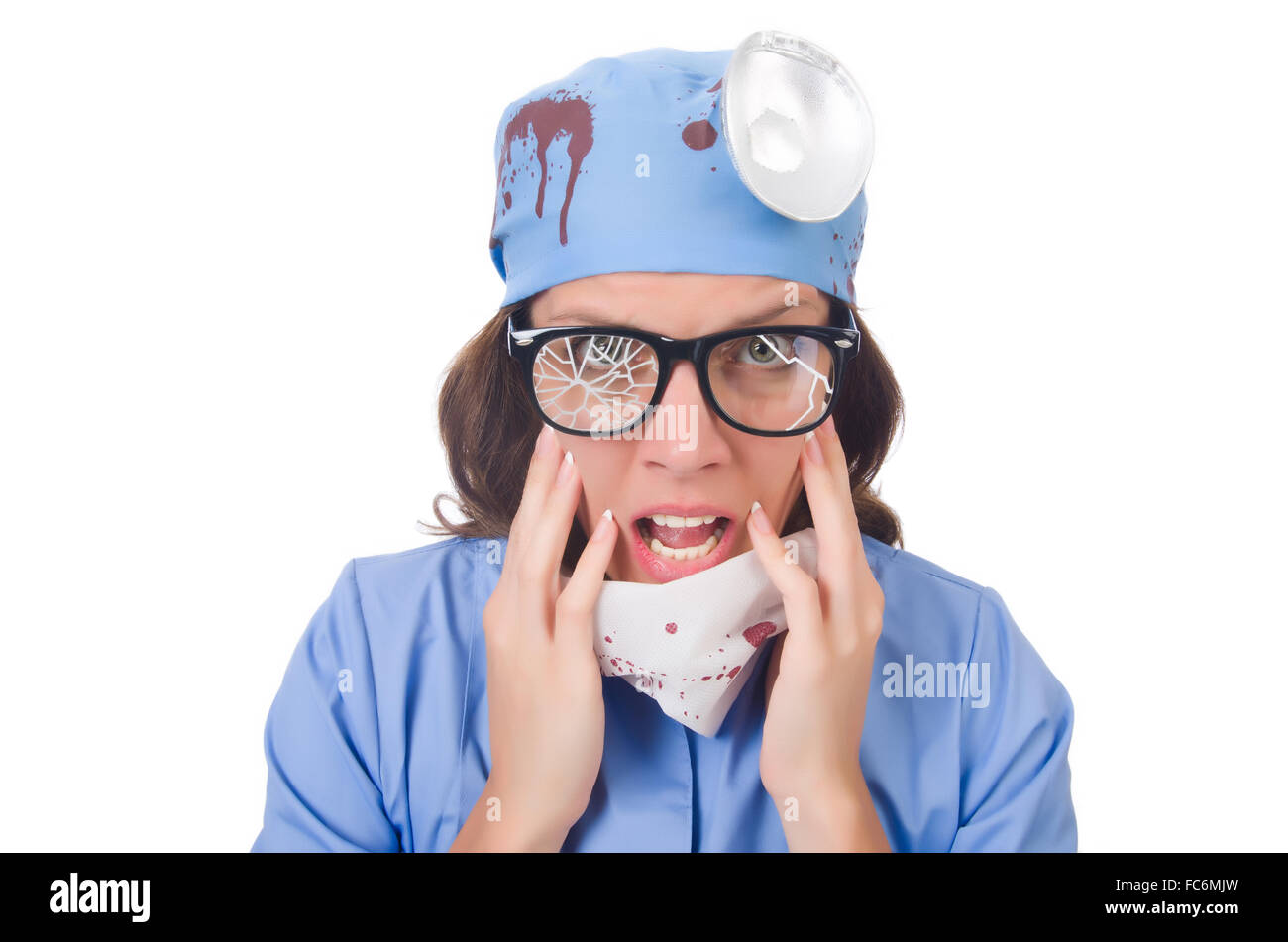 Female young doctor isolated on white Stock Photo - Alamy