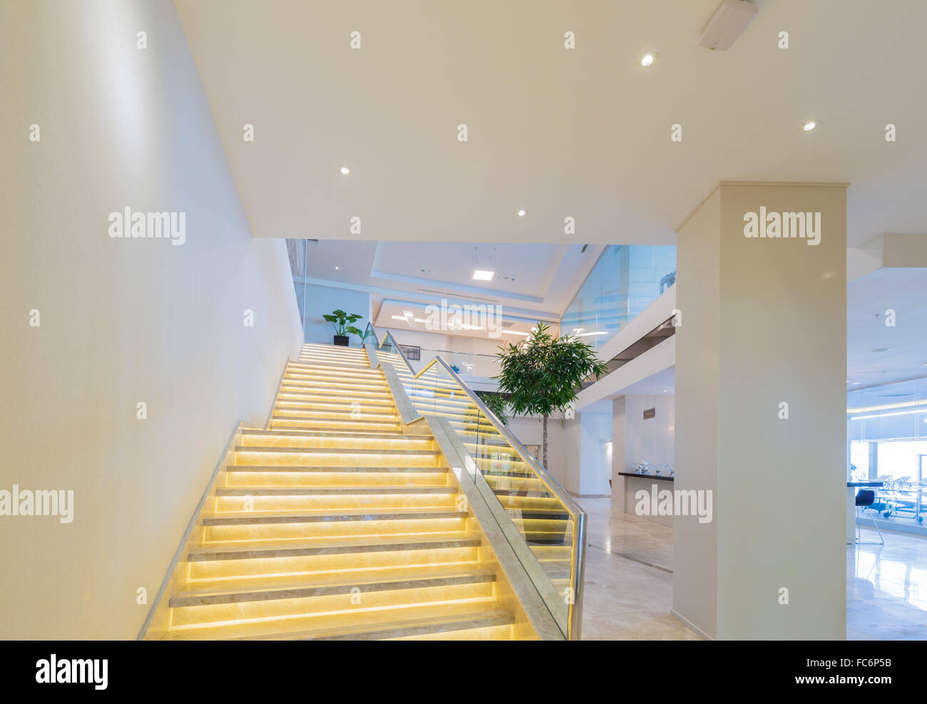 Stair case in the modern hotel interior Stock Photo - Alamy