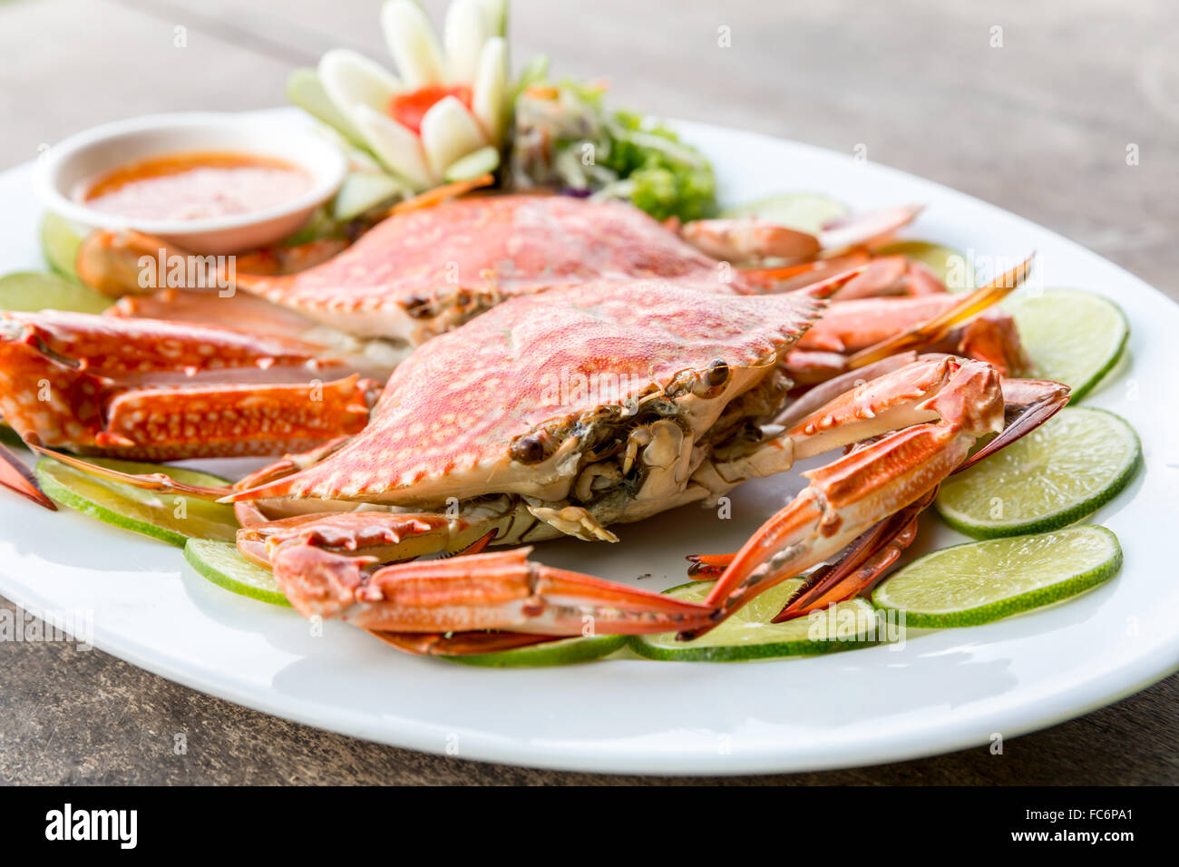 steam crab seafood Stock Photo - Alamy