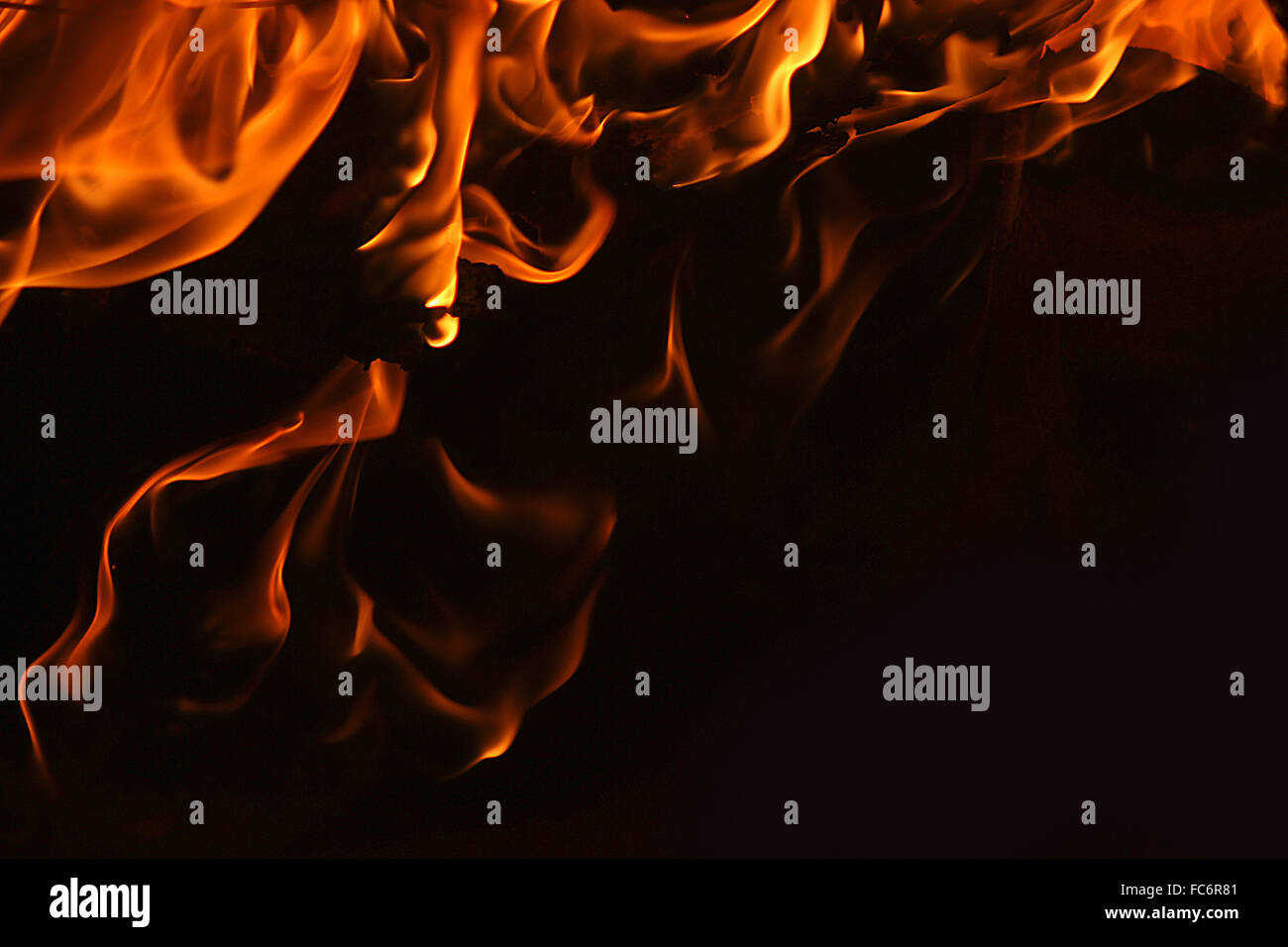Fire at night Stock Photo - Alamy